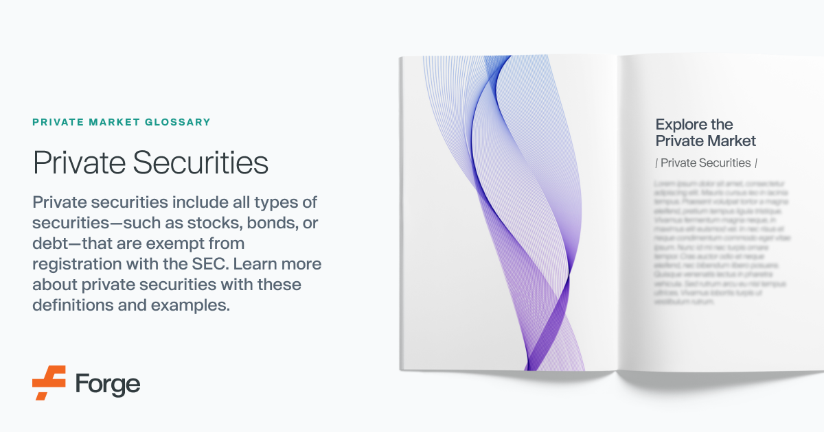 What Do Private Securities Mean? – Forge Definitions & Examples