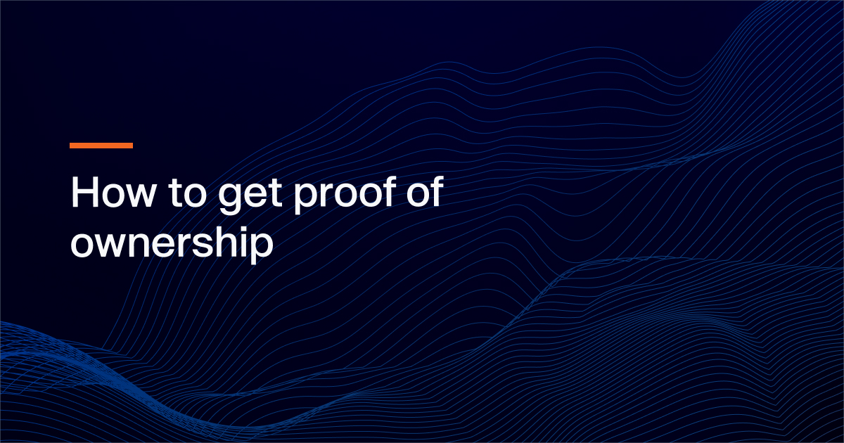 Tips And Tutorials: How to obtain proof of ownership for private ...