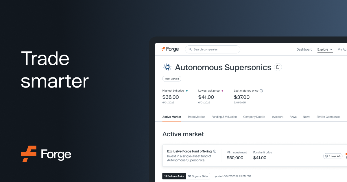 Insights: A Smarter Way To Trade Private Market Securities - Forge