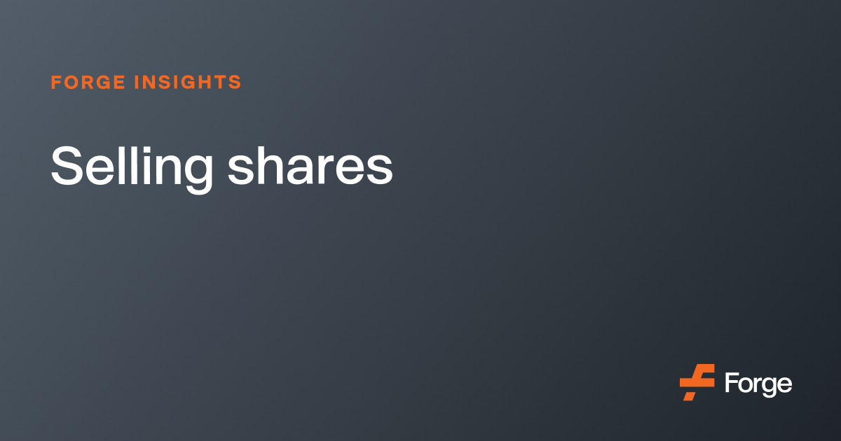 Forge Insights - Discover All Articles Related To Selling Pre-IPO Shares