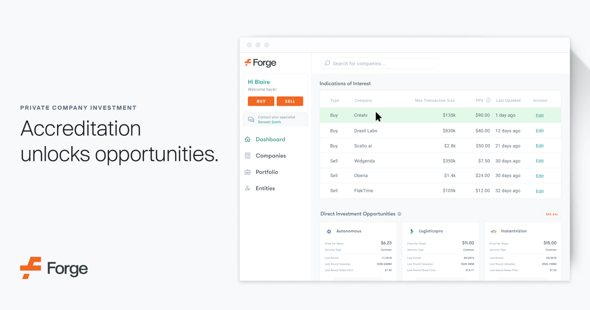 Forge Solutions for Individual Investors