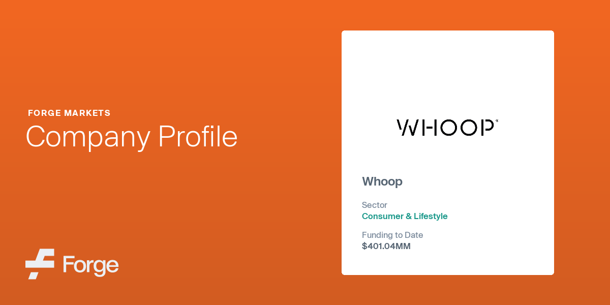 Invest and Sell Whoop Stock - Forge