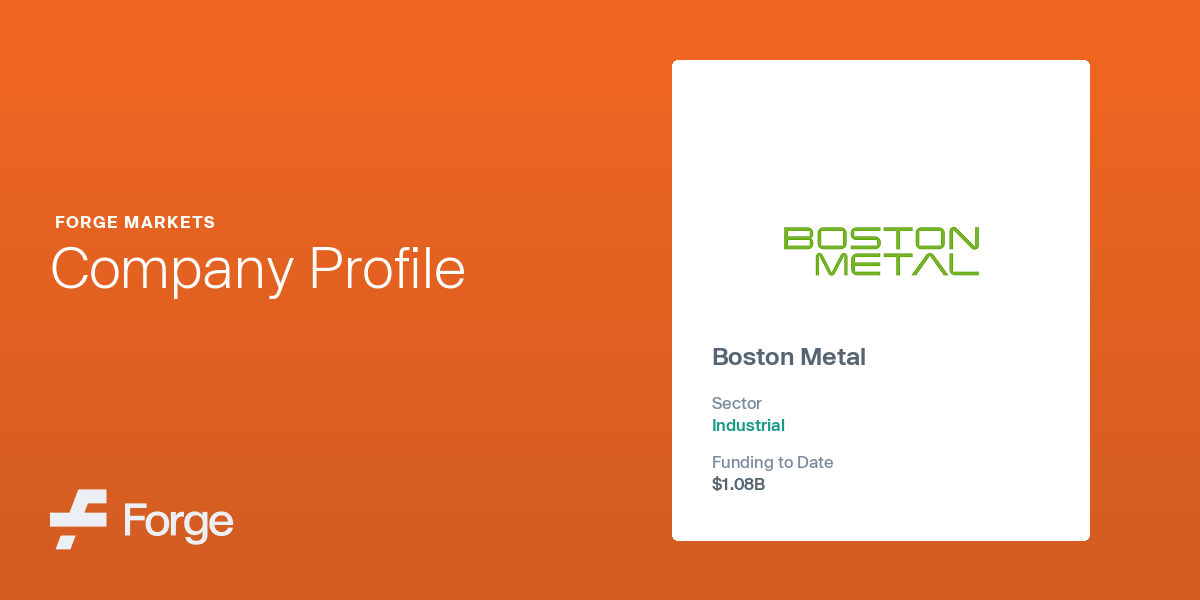 Invest and Sell Boston Metal Stock - Forge