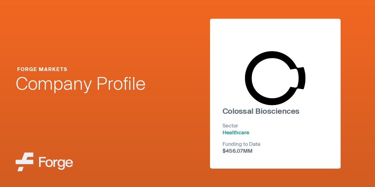 Invest and Sell Colossal Biosciences Stock - Forge